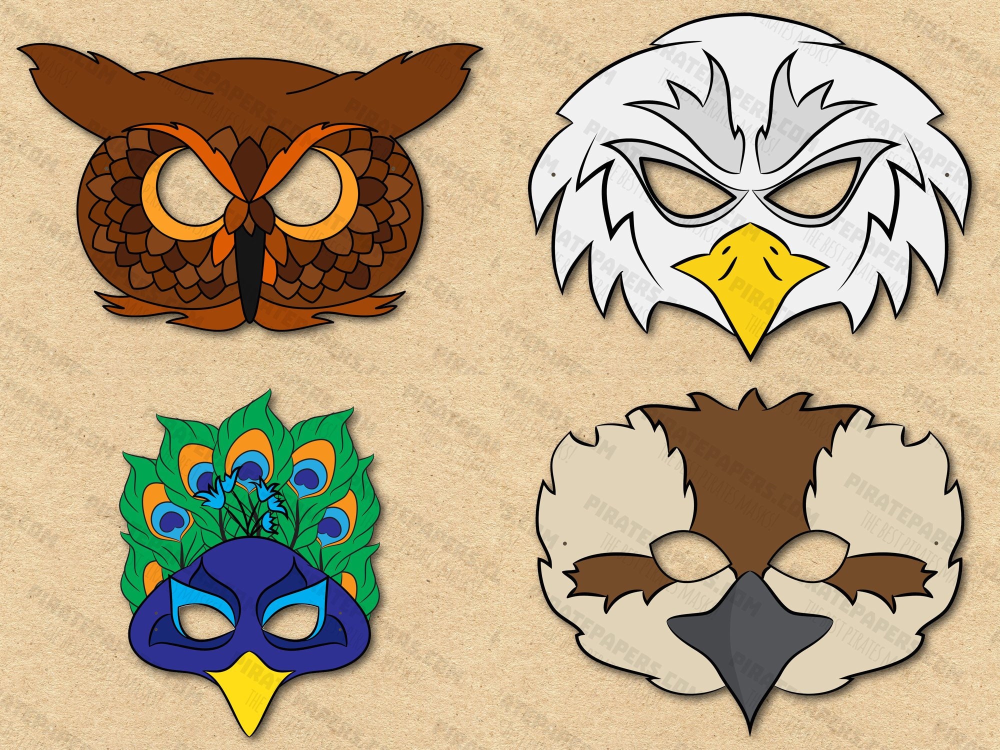 Bird Mask Template