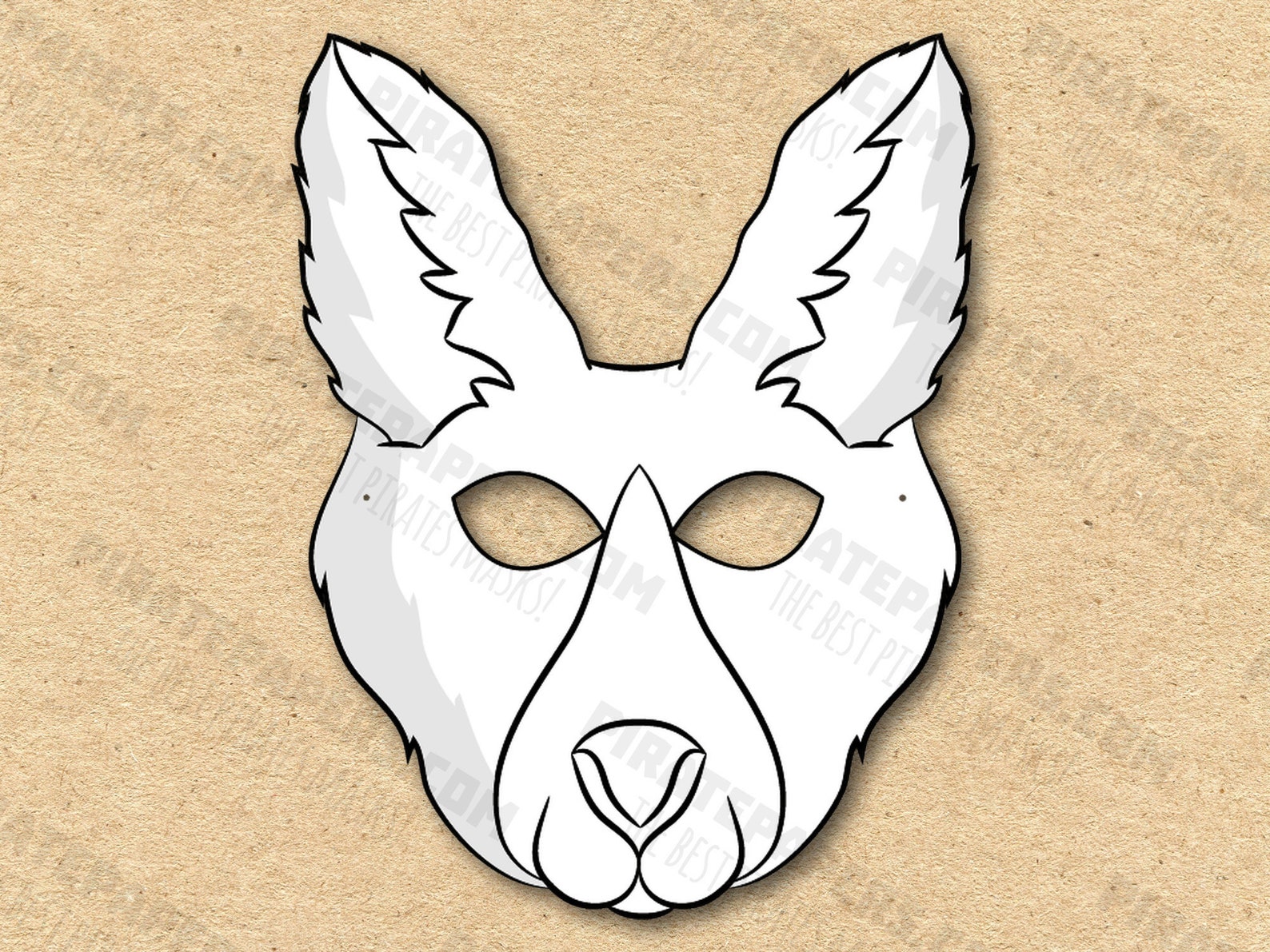 Australian Animals Masks Printable Coloring Kangaroo Koala - Etsy