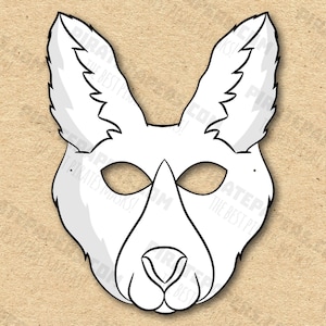 Australian Animals Masks Printable Coloring, Kangaroo, Koala, Platypus ...