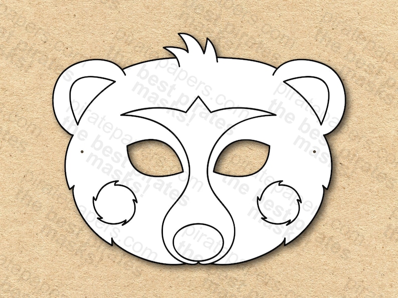 Goldilocks and the Three Bears Masks Printable Coloring Papa - Etsy UK