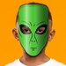 Alien Mask Printable, Paper DIY for Kids and Adults. PDF Template ...