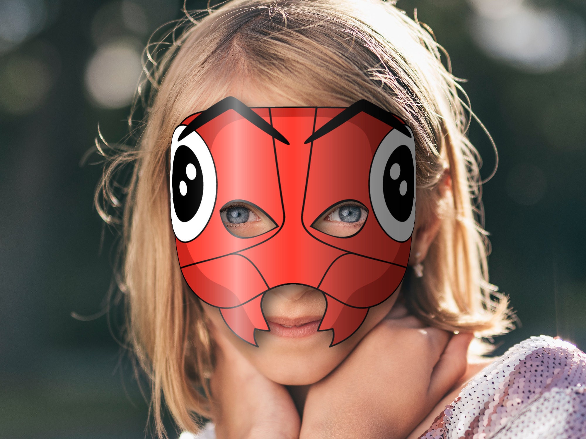 Ant Mask Printable, Paper DIY for Kids and Adults. PDF Template ...