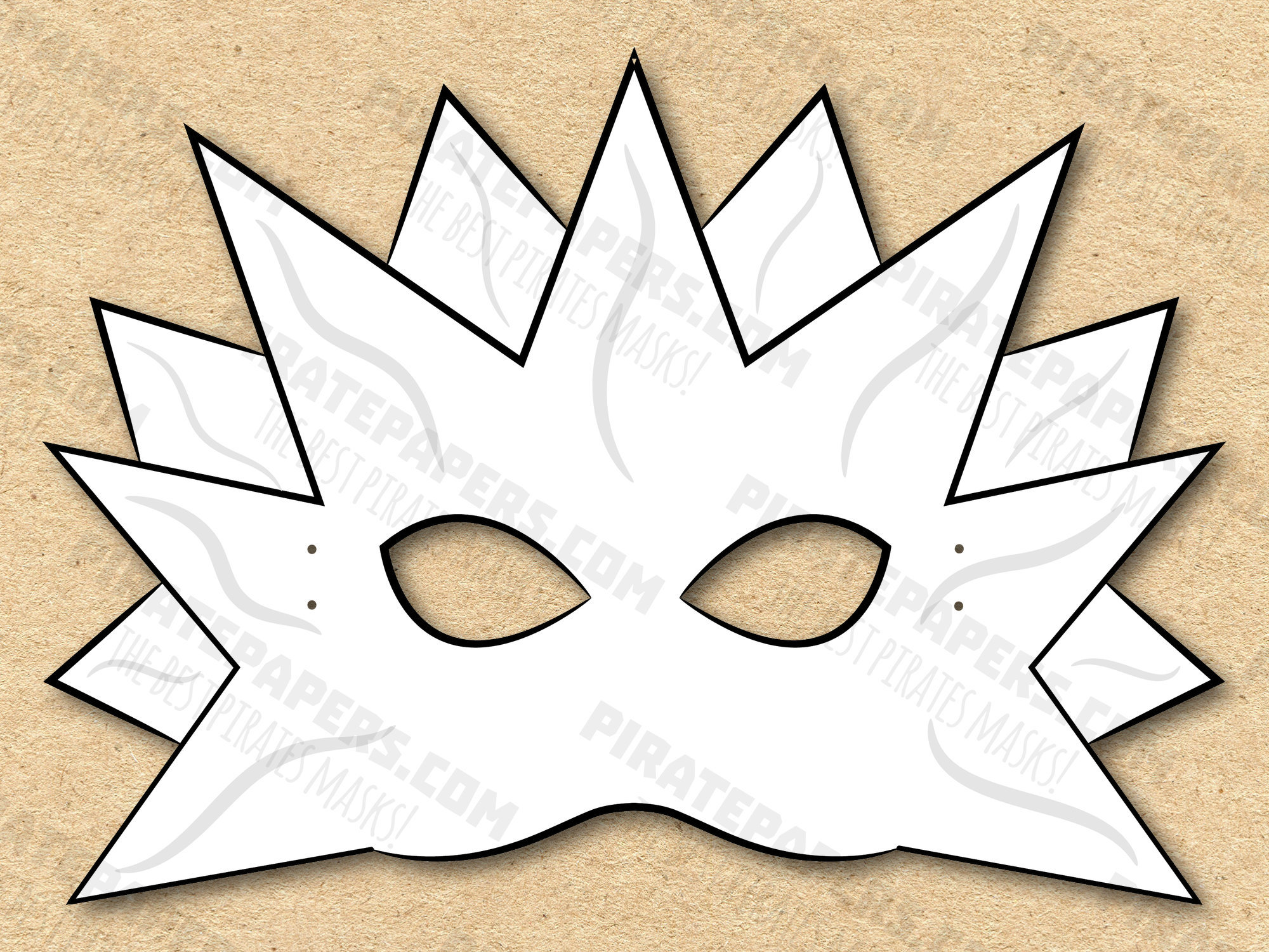 Sun Mask Printable Coloring, Paper DIY for Kids and Adults. PDF ...