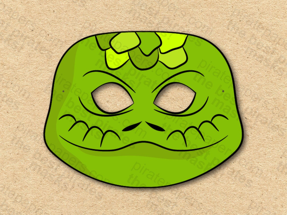 Lizard Mask Printable Paper DIY for Kids and Adults. PDF - Etsy
