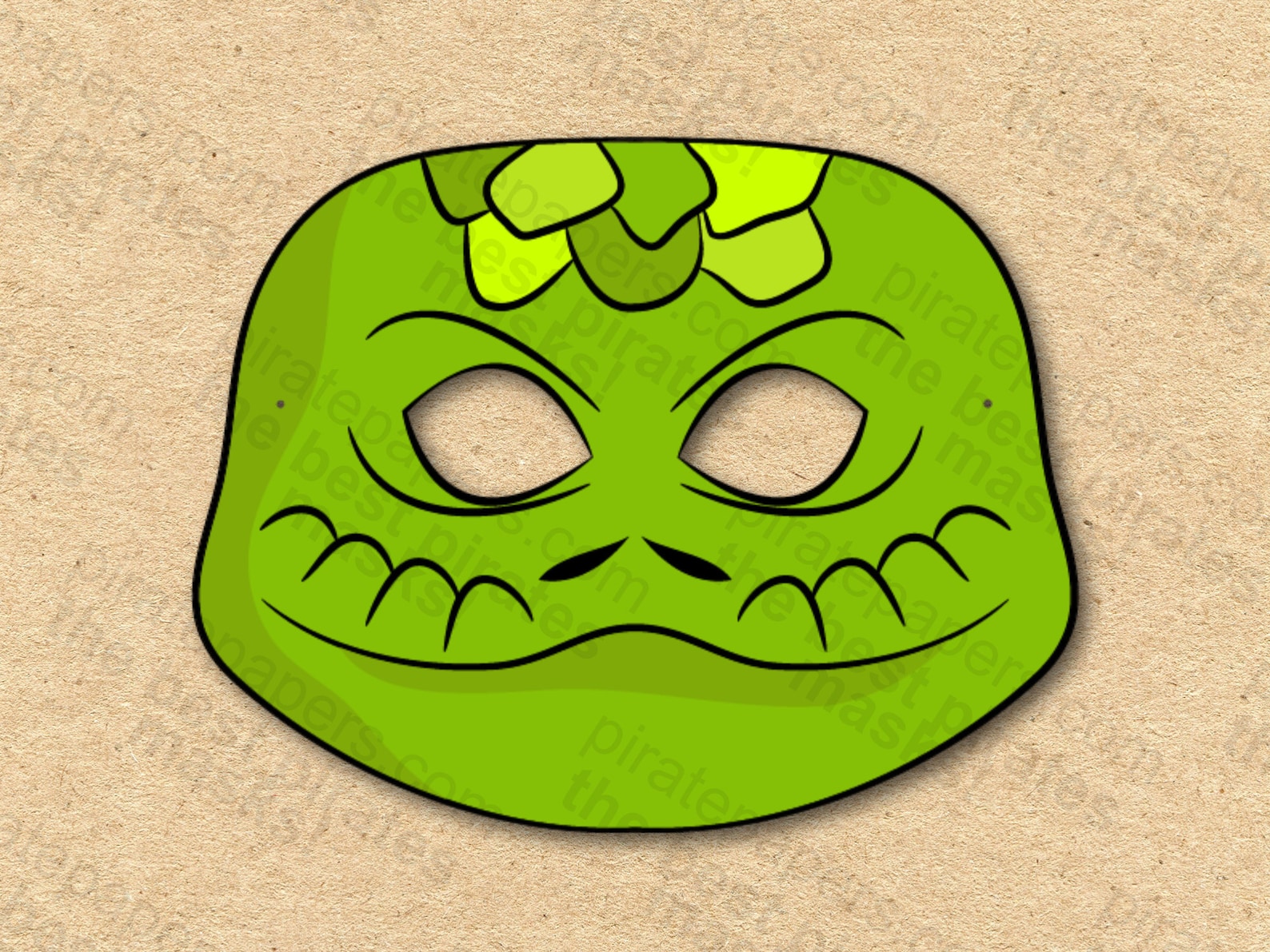 Lizard Mask Printable Paper DIY for Kids and Adults. PDF - Etsy