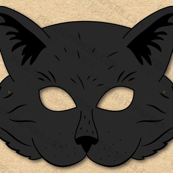 Cat Mask Printable - Etsy