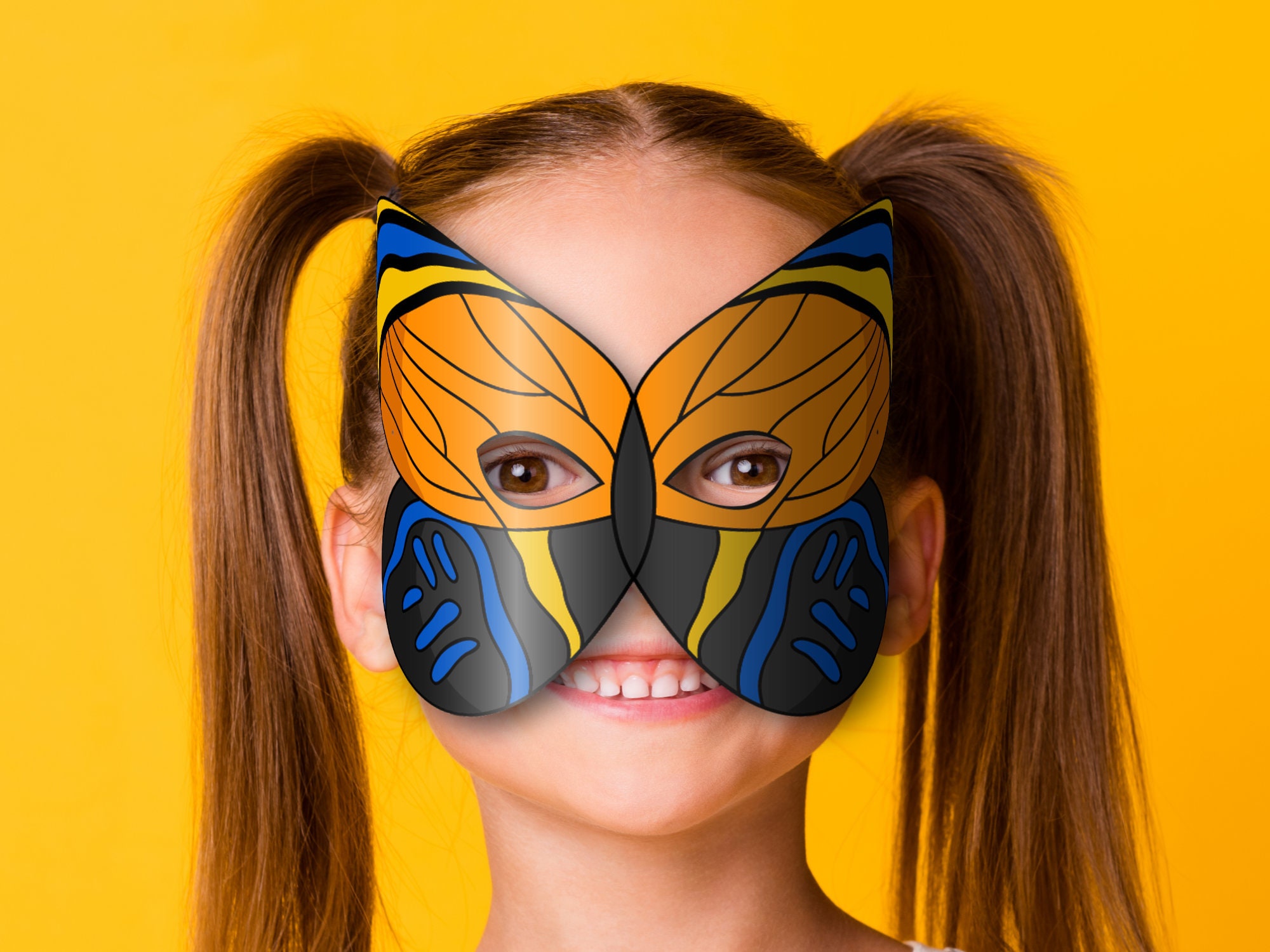 Butterfly Mask Printable Nymphalidae, Paper DIY for Kids and Adults ...