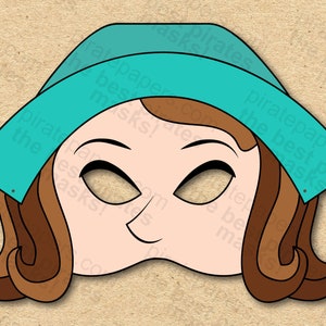 Mother Mask Printable little Red Riding Hood Paper DIY for - Etsy