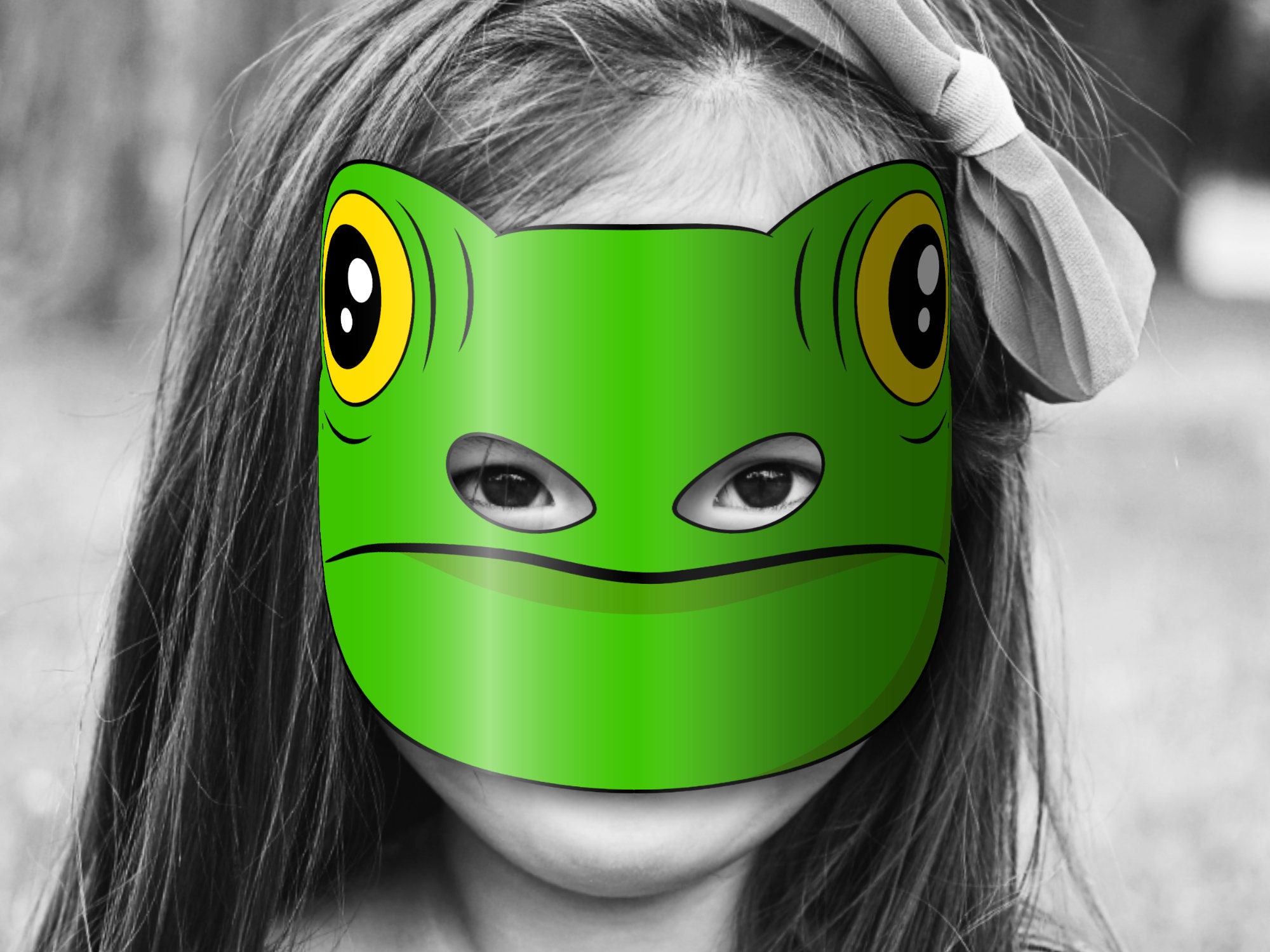 Frog Mask Printable Paper DIY for Kids and Adults. PDF - Etsy Canada