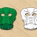 Crocodile Masks Printable Color + Coloring, Paper DIY for Kids and ...