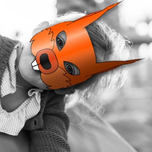 Squirrel Mask Printable Paper DIY for Kids and Adults. PDF - Etsy