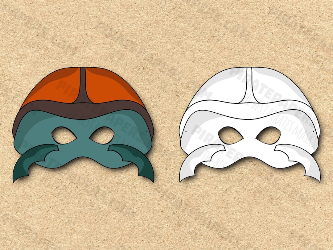 Beetle Masks Printable Color + Coloring, Paper DIY for Kids and Adults ...