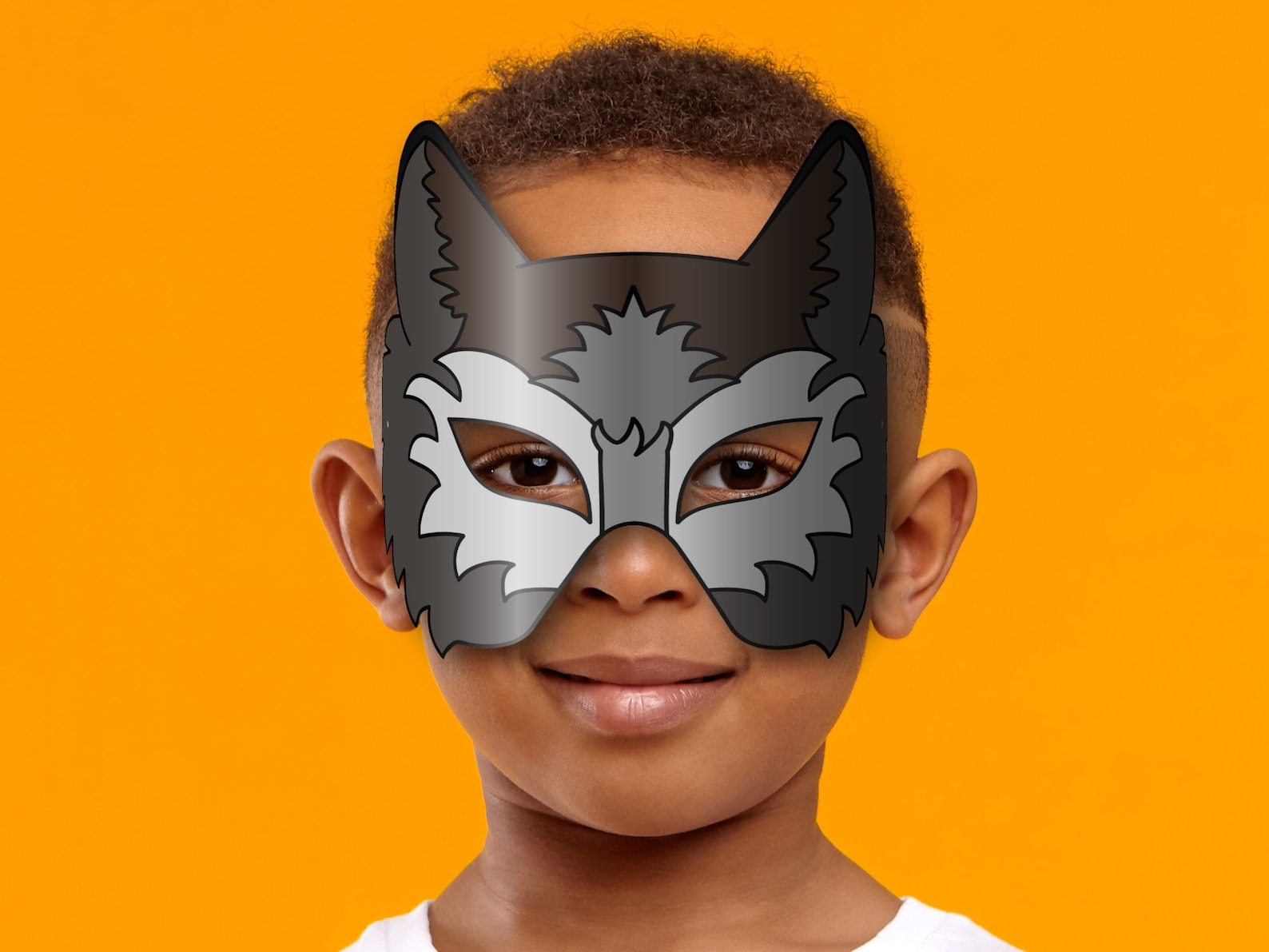 Wolf Mask Printable, Paper DIY for Kids and Adults. PDF Template ...