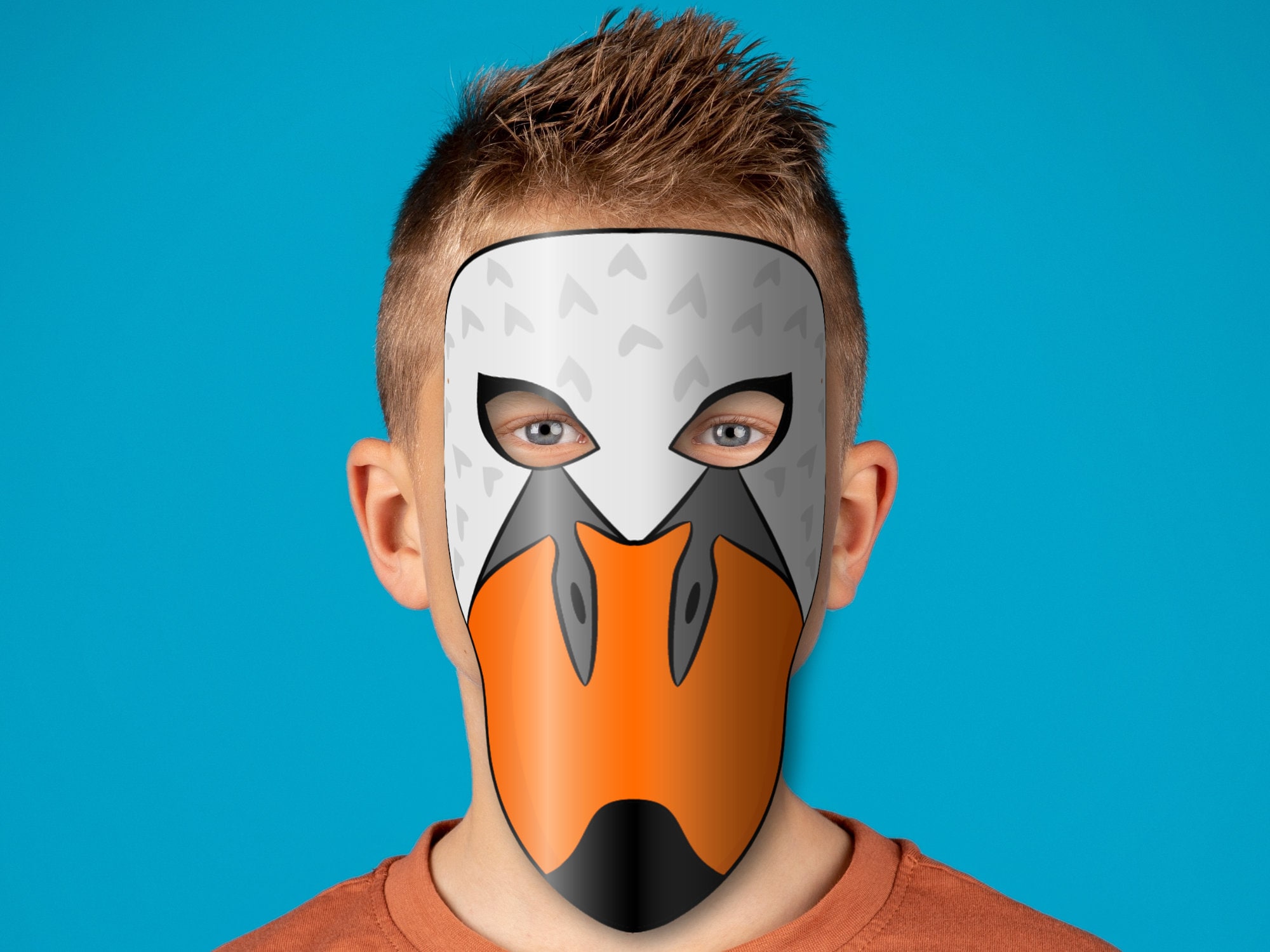 Swan Mask Printable, Paper DIY for Kids and Adults. PDF Template ...