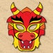 Chinese Dragon Masks Printable Color Coloring, Paper DIY for Kids and ...