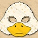 Duck Mask Printable, Paper DIY for Kids and Adults. PDF Template ...