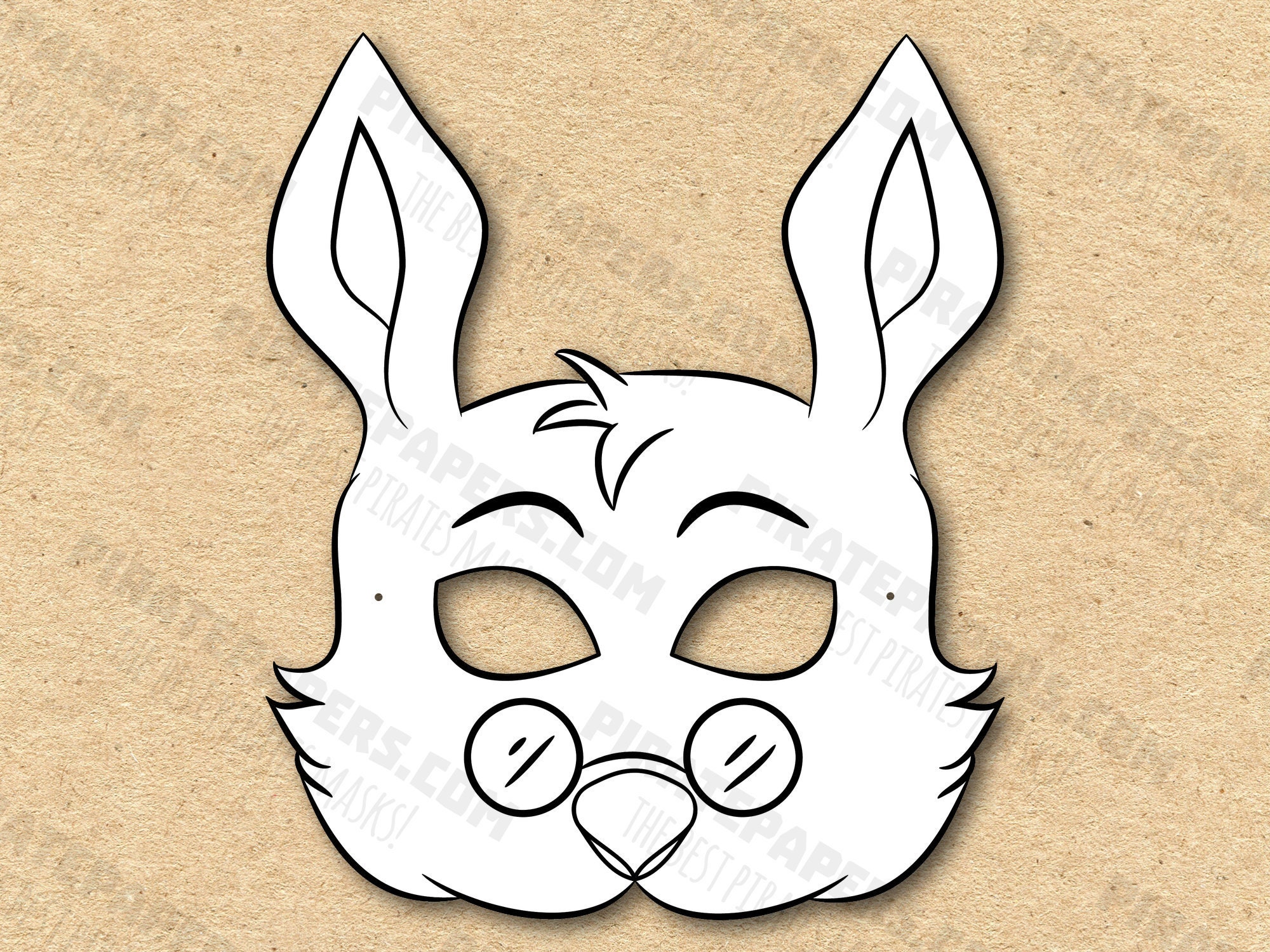 Alice in Wonderland Masks Printable Coloring, Alice, White Rabbit ...