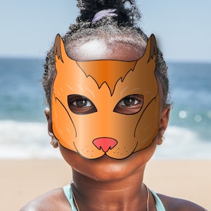 Hamster Mask Printable, Paper DIY for Kids and Adults. PDF Template ...