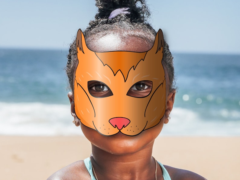 Hamster Masks Printable Color + Coloring, Paper DIY for Kids and Adults ...