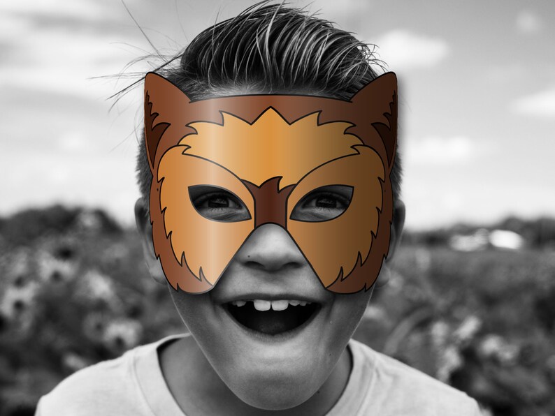 Bear Masks Printable Color Coloring Paper DIY for Kids and - Etsy