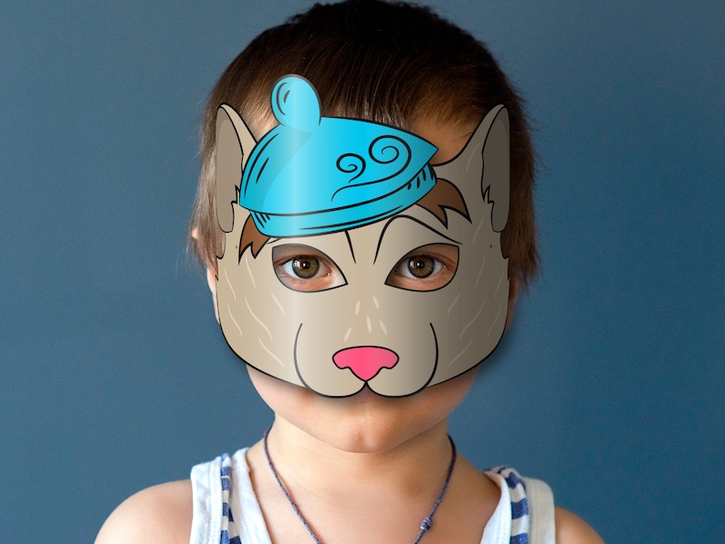 Dormouse Mask Printable alice in Wonderland Paper DIY for - Etsy