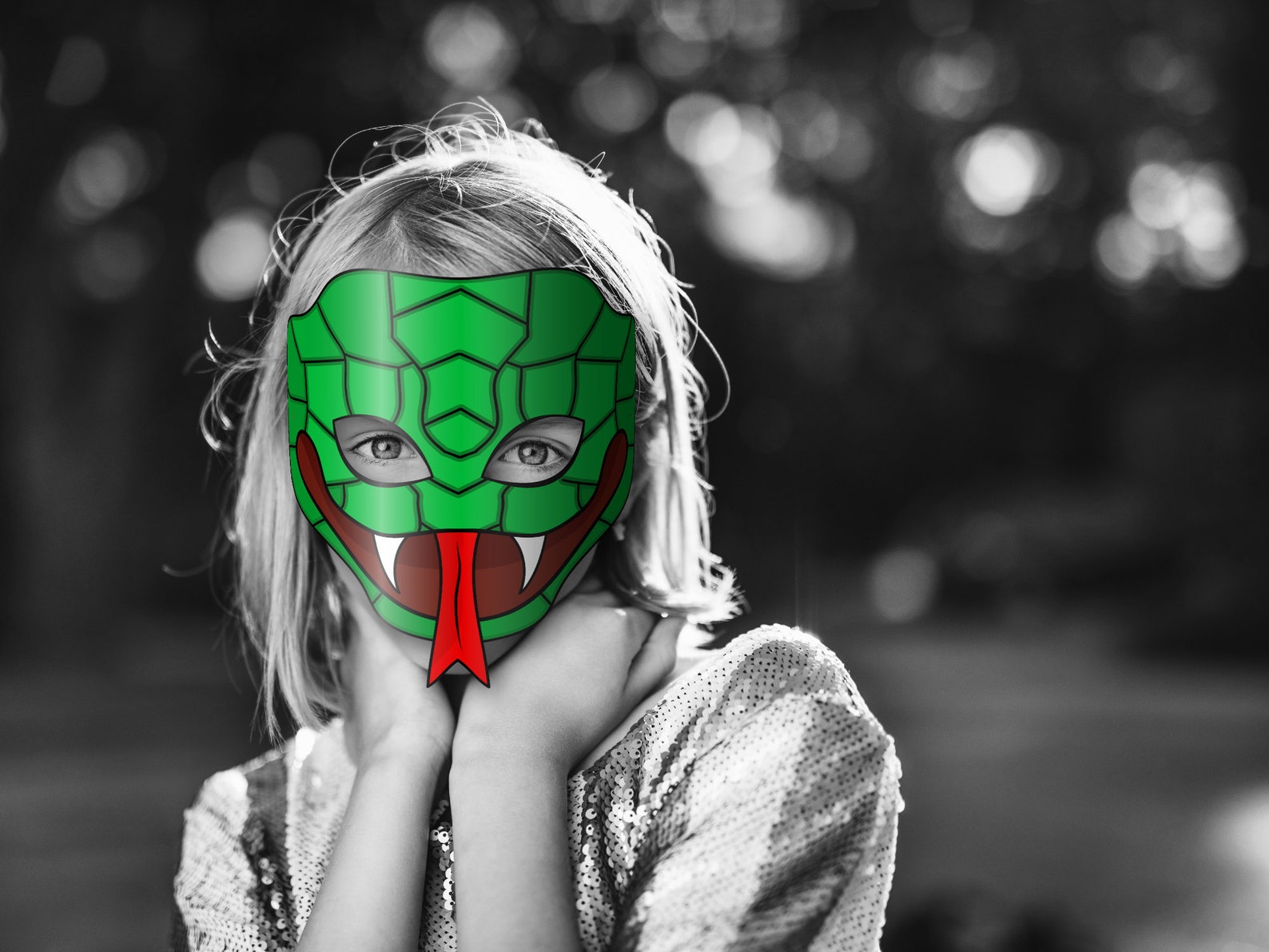 Snake Masks Printable Color Coloring Paper DIY for Kids and - Etsy