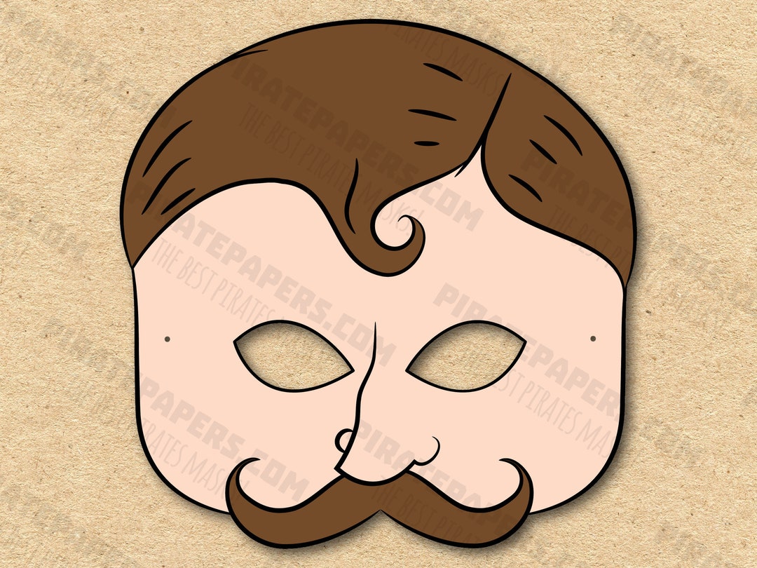 Сircus Athlete Mask Printable, Paper DIY for Kids and Adults. PDF ...