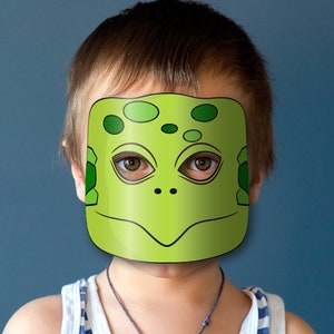 Turtle Mask Printable, Paper DIY for Kids and Adults. PDF Template ...