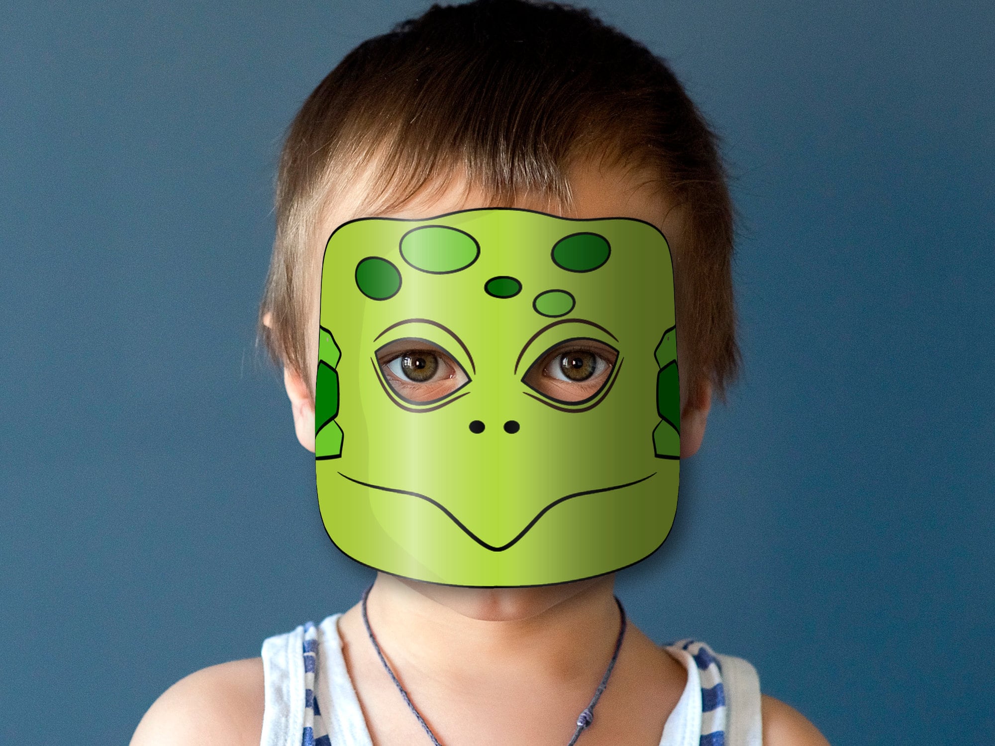 Turtle Mask Printable, Paper DIY for Kids and Adults. PDF Template ...