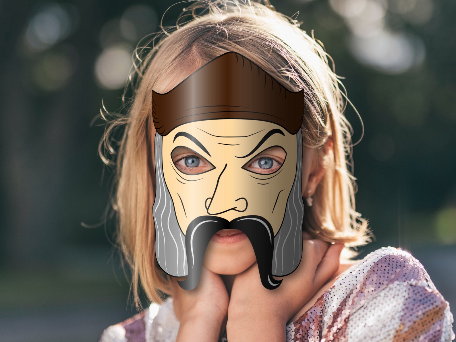 Pirate Captain William Kidd Mask Printable, Paper DIY for Kids and ...