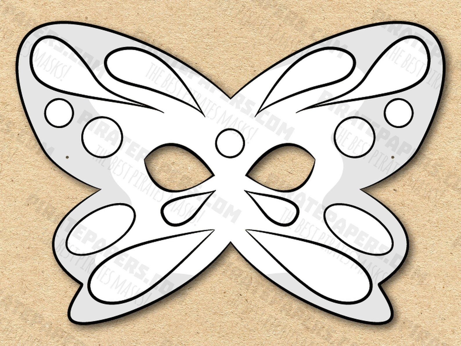 Bugs and Insects Masks Printable Coloring, Butterfly, Ant, Bee ...