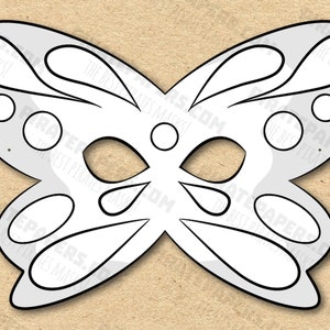 Bugs and Insects Masks Printable Coloring, Butterfly, Ant, Bee ...