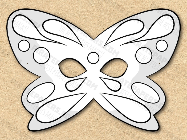 Bugs and Insects Masks Printable Coloring, Butterfly, Ant, Bee ...