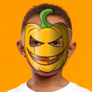 Pumpkin Masks Printable Color + Coloring, Paper DIY for Kids and Adults ...