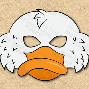 Goose Mask Printable Paper DIY for Kids and Adults. PDF - Etsy