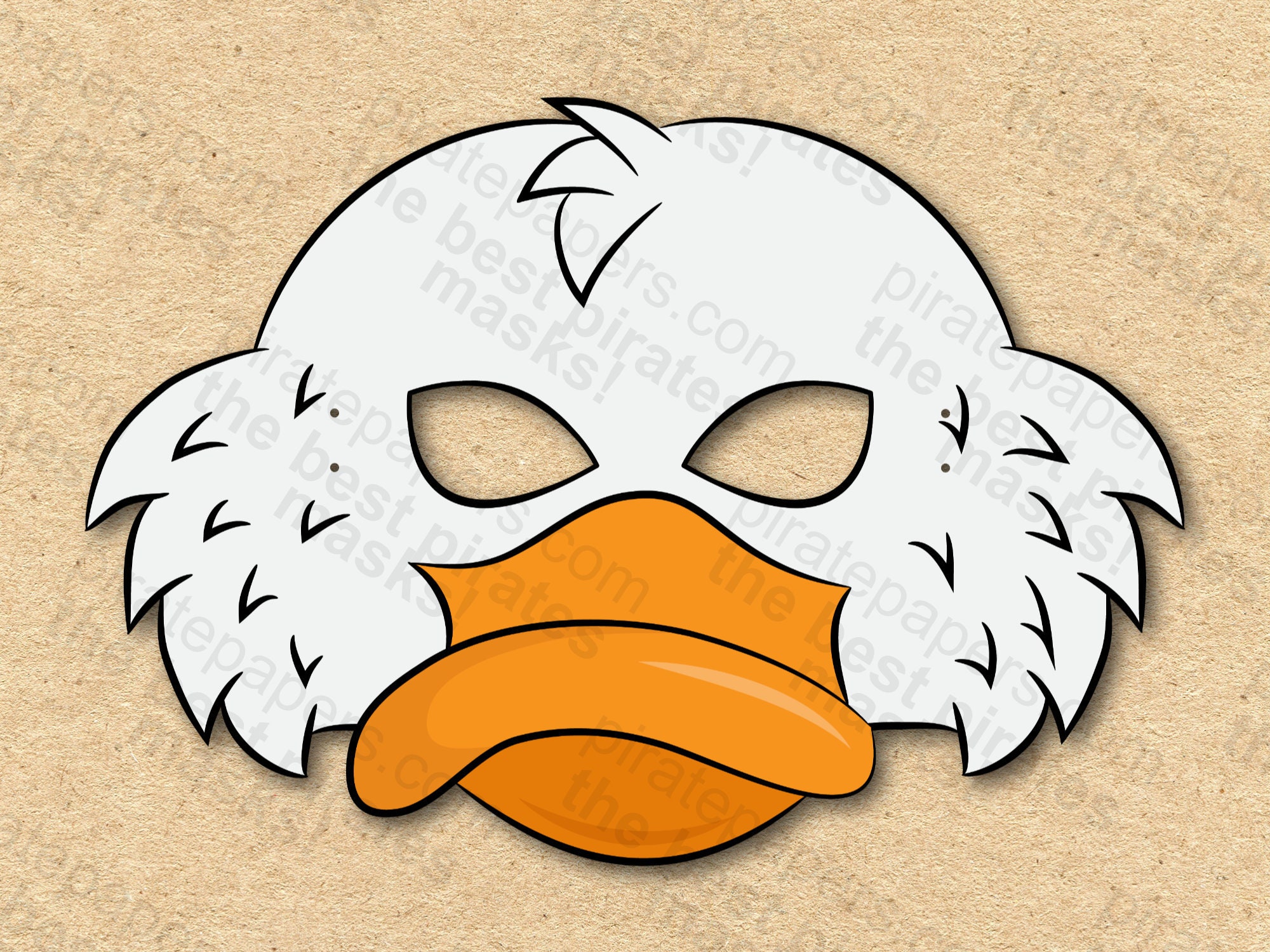 Goose Mask Printable Paper DIY for Kids and Adults. PDF - Etsy UK