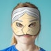 Old Woman Mask Printable, Paper DIY for Kids and Adults. PDF Template ...