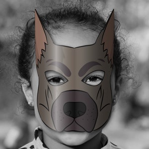 Dog German Shepherd Mask Printable Breed Paper DIY for Kids - Etsy