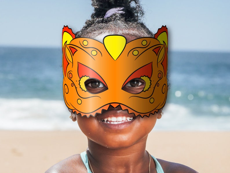 Fairy 2 Masks Printable Color Coloring, Paper DIY for Kids and Adults ...