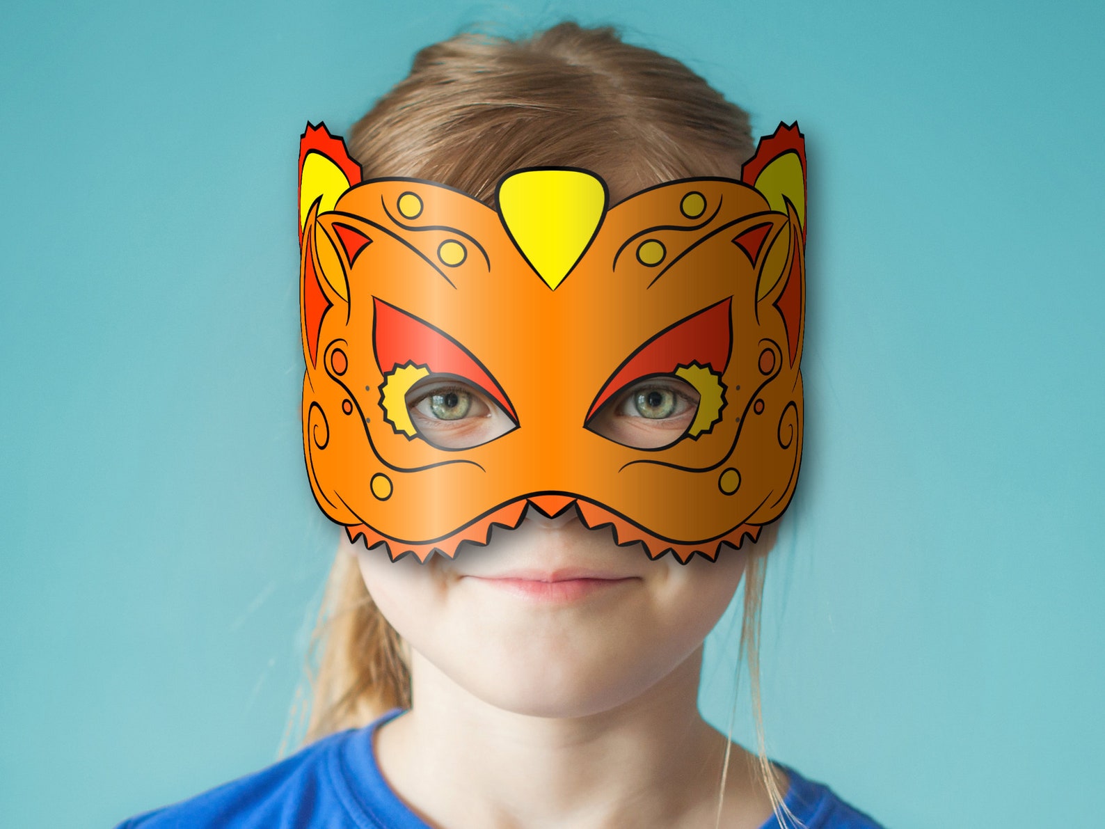 Fairy 2 Mask Printable, Paper DIY for Kids and Adults. PDF Template ...