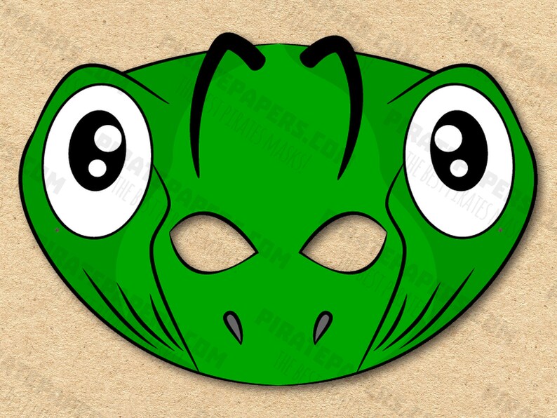 Grasshopper Mask Printable, Paper DIY for Kids and Adults. PDF Template ...