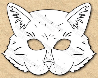 Snake Mask Printable Coloring, Paper DIY for Kids and Adults. PDF ...