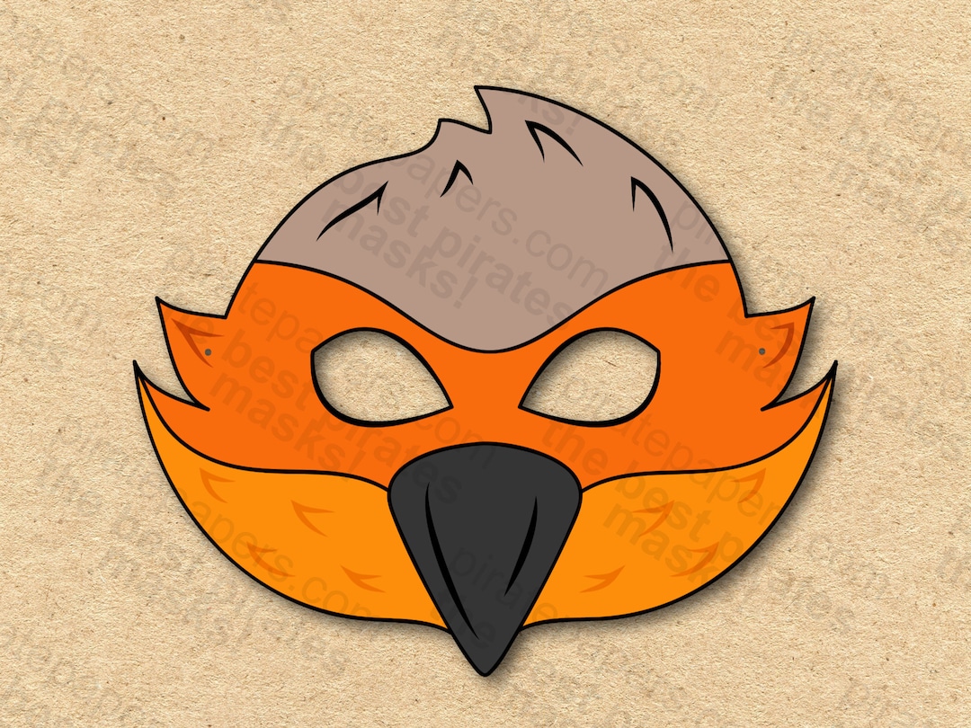 Bird Mask Printable Paper DIY for Kids and Adults. PDF - Etsy