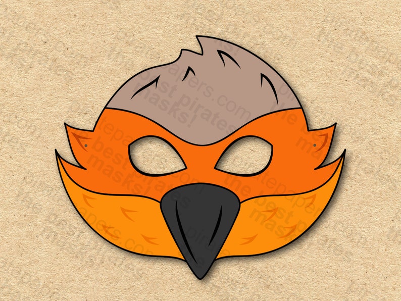 Bird Mask Printable Paper DIY for Kids and Adults. PDF - Etsy