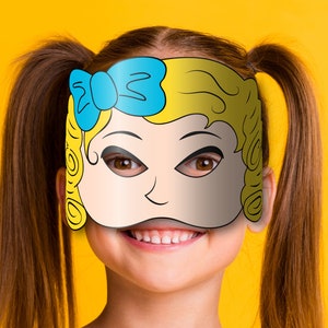Goldilocks Mask Printable (goldilocks and the Three Bears), Paper DIY ...