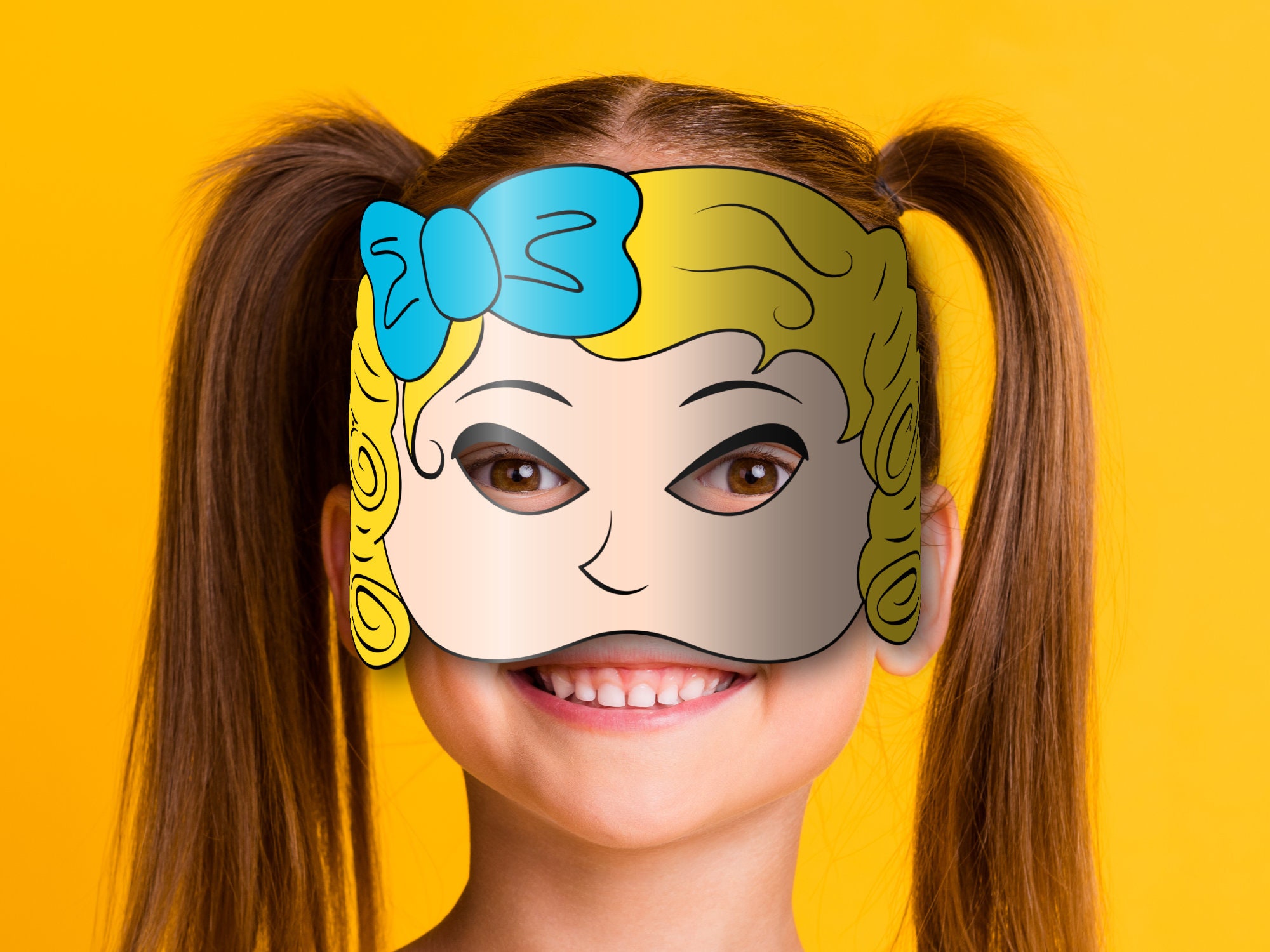 Goldilocks Mask Printable goldilocks and the Three Bears, Paper DIY for ...