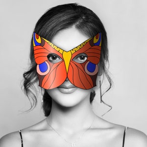 Butterfly Mask Printable Peacock Paper DIY for Kids and - Etsy