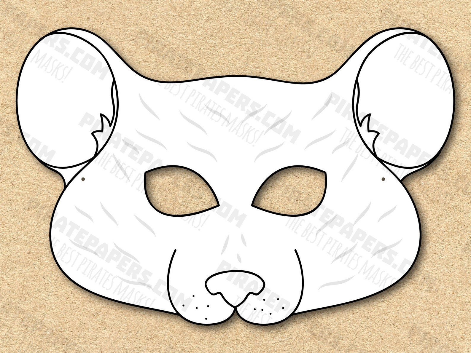 Mouse Masks Printable Color Coloring, Paper DIY for Kids and Adults ...