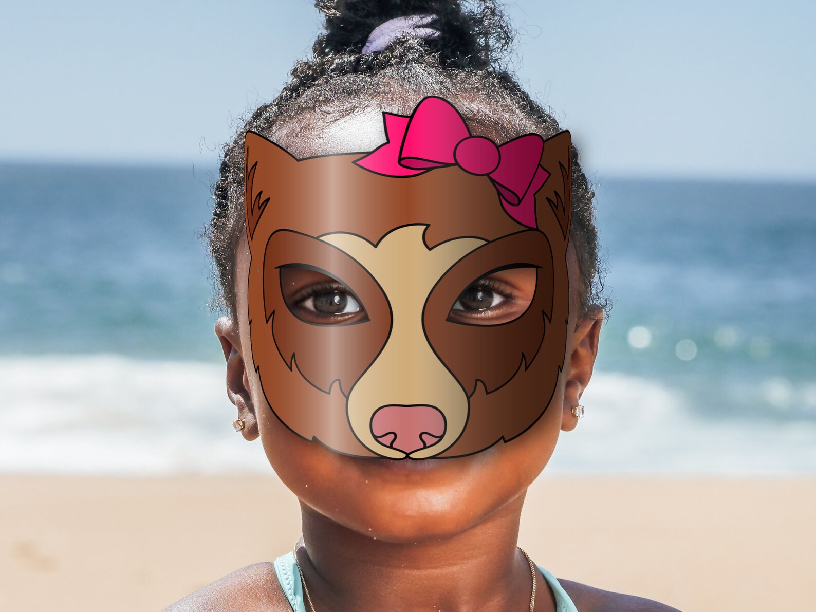 Goldilocks and the Three Bears Masks Printable, Papa Bear, Mama Bear ...