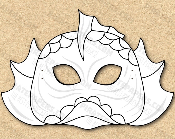 Catfish Mask, Printable Fish Mask, Printable Catfish Mask, Fisherman ...